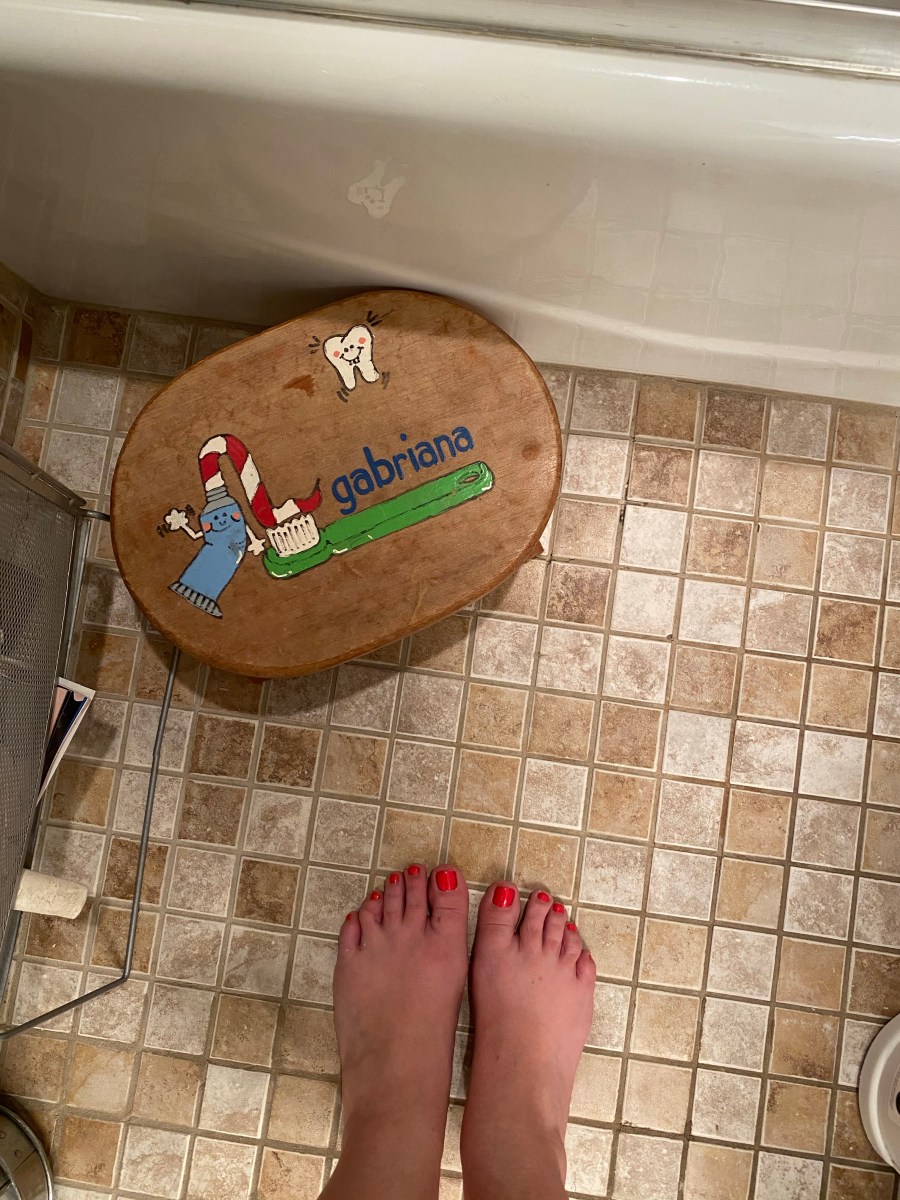 Barefoot in the Bathroom – #OneGoodThing Daily